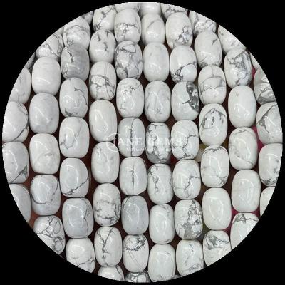 Китай Драгоценные камни Бусы Хаулит Опалит Природный кристалл Драгоценный камень Бочка Форма свободные бусы для изготовления ювелирных изделий продается