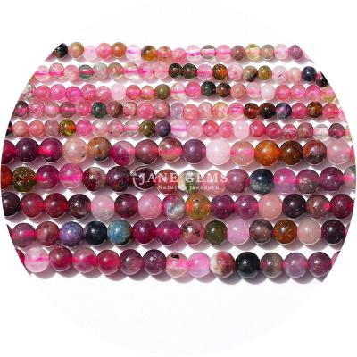 Китай Полудрагоценный камень цитрус турмалин лечебный свободные круглые бусы для рождественских подарков продается