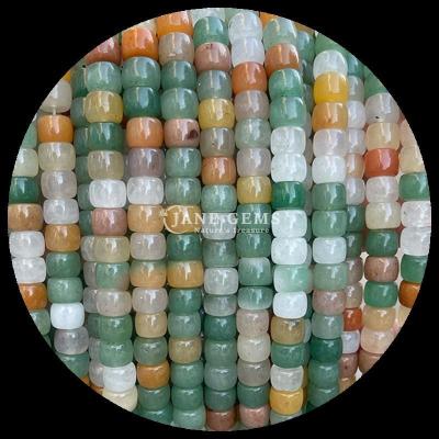 Китай Драгоценные камни Жемчужина Зеленый авантуриновый фиолетовый камень Естественный кристаллический драгоценный камень Яблочная форма Свободные бусины для изготовления ювелирных изделий продается