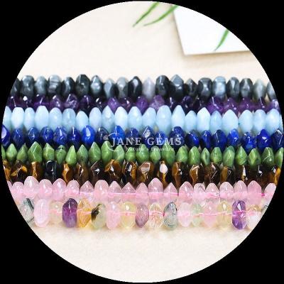 China Gems Bead Natural Crystal Amazonite Eagle Eye Gemstone Irregular Tumbled Shape Loose Bead Strands for Jewelry Making for sale