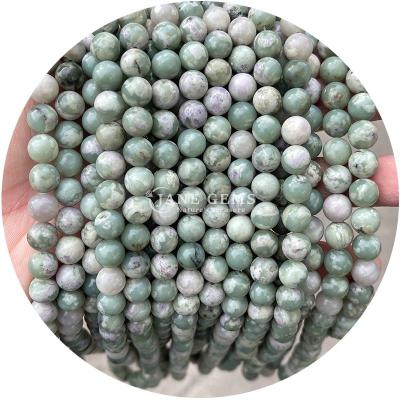 Chine Round Loose Stone Beads Natural Loose Peace Jade Australian Jade For Jewelry Making à vendre