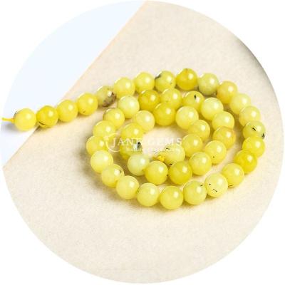 China Xinjiang Chalcedony Bead Strands Round Shape Stone for Jewelry in Amazonite Color for sale