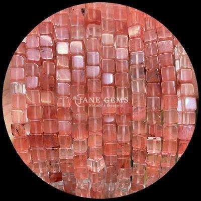 China Cube Square Shape Opalite Tiger's Eye Loose Bead Strands for Healing Energy for sale