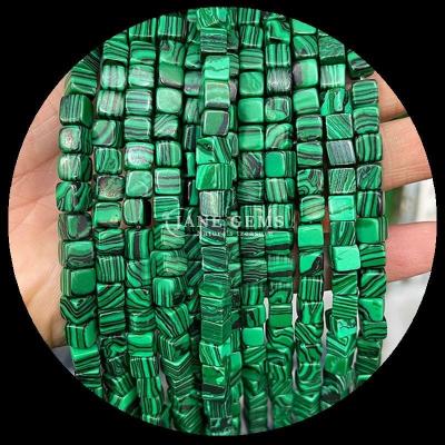 China Cube Square Shape Opalite Tiger's Eye Loose Bead Strands for Healing Energy for sale