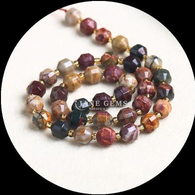 Cina Natural Gemstone Polished Beads Faceted Loose Rhombus Bead for Jewelry Making in vendita