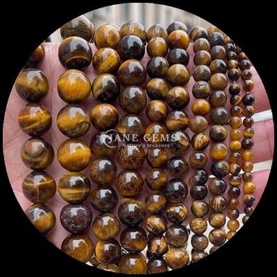 Chine Décoration de bijoux de bricolage Perles essentielles Perles ronds de 8 mm Des tigres à l'œil lâche à vendre