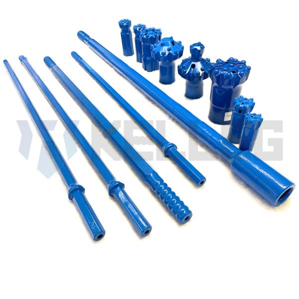 Quality Taper Degree 7°11°12° H22 H25*159mm Tapered Drill Rod for Precise Rock Drilling for sale