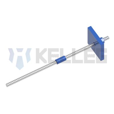 China Ground Anchor PSB830 Silver Finish-rolled Thread Bar for Slope Engineering 20mm 25mm 32mm for sale