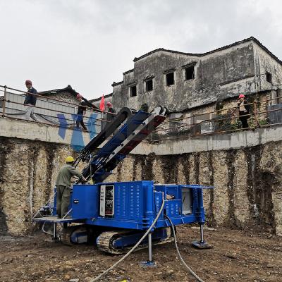 China Full Hydraulic Crawler Mobile Anchoring Drilling Rig for Self Drilling Anchor Bars for sale