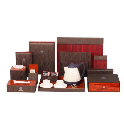 China Free sample Guest service folder guestroom leatherette set for sale