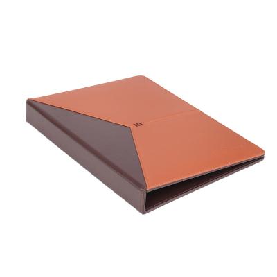 China Chinese custom Hand crafted popular PU leather service directory file folder hotel supply ordner for sale