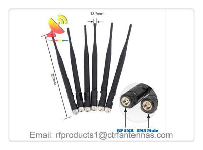 China C&T RF Antennas Omni Antenna N-type 4G LTE Rubber Duck Antenna with 90 Degrees Bendable Swivel Joint for sale