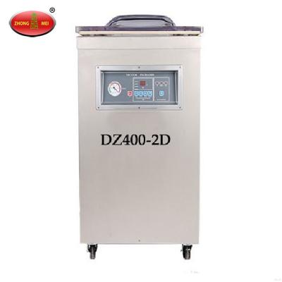 China Vertical Vacuum Packaging Machine DZ400-2D Stainless Steel Single Chamber Vacuum Food Sealer for sale