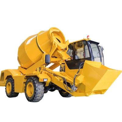 China Concrete Mixer Truck Dimensions 4 Cubic Meter Self Loading Concrete Mixer Truck for sale