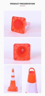 China 28inch PVC EVA Traffic Safety Cone With Lamp For Road Safety for sale