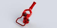 China Aluminum Alloy Fire Water Monitor Two Hand Wheel Pose 24L/s to 64L/s for sale