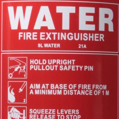 China Rojo portátil de agua a presión del extintor de EN3 Ss304 3L en venta