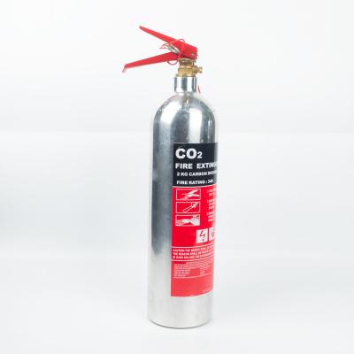 China Aluminum Alloy CO2 Fire Extinguisher 174 BAR Carbon Dioxide Fire Extinguisher Use for sale