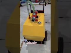 El carro móvil amarillo de la unidad de la espuma hace espuma proporciónando el tanque de la espuma 130L