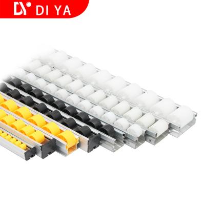 China DY-60*25 Industrial Roller Track Flow Rail Steel Conveyor Roller For Warehouse Shelf for sale