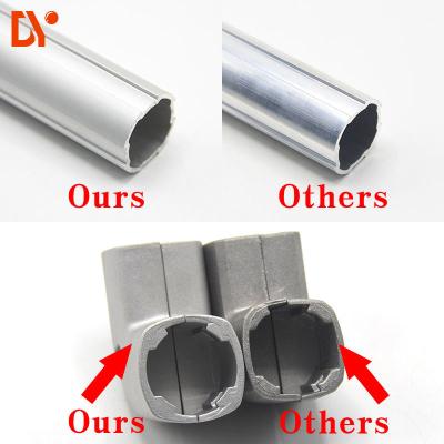 China 28mm Round / Square Lean Tube Aluminium Alloy Lean Pipe Joint Automated Assembly System for sale