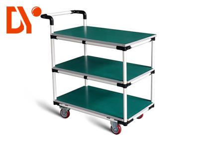 China Turn Over Colorful Pipe Metal Work Cart Anti Static With Steel Plate Extrusion for sale