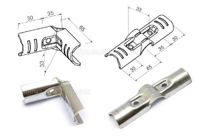 Cina DY HJ-3 Lean Pipe Joint Set Lean Pipe Connector Metal Joint 28 mm in vendita