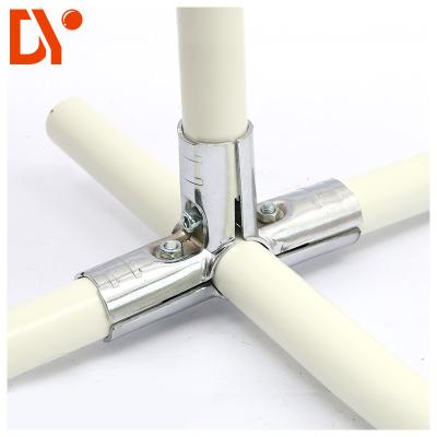 China DY HJ-3 Lean Pipe Joint Set Lean Pipe Connector Metal Joint 28 Mm for sale