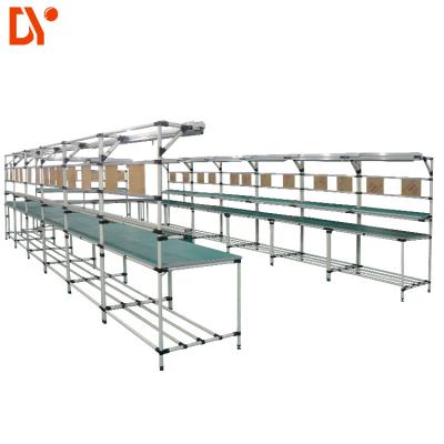 China Workshop Table Production Workbench Assembly Line Lean Pipe Worktable for sale