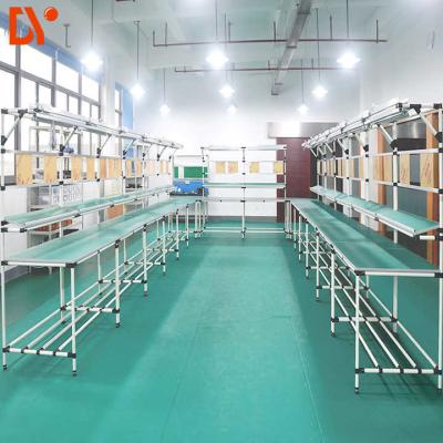 중국 반 정적 작업 벤치 공장 제품 조립을위한 가늘한 파이프 튜브의 쉬운 조립 판매용