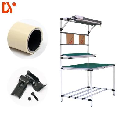 Cina 28 mm colorato PE / ABS rivestito tubo magro con connettore per tavolo di lavoro di montaggio flessibile in vendita