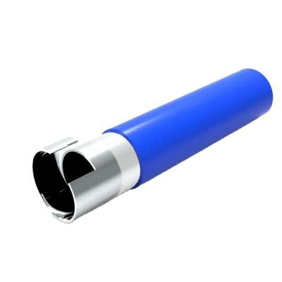 Cina Diametro 28mm colorato PE rivestito di acciaio Kaizen tubo magro per tavolo di lavoro di montaggio flessibile in vendita
