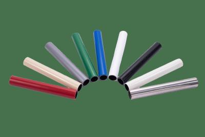 China Diameter 28mm Colourful PE / ABS Coated Kaizen Steel Lean Pipe / Tube For Flexible Assembly Worktable for sale