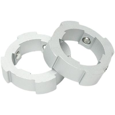 China DYE28-03 6005 T6 Aluminum Tube Fittings Lean Pipe Slider Horizontal Located Ring Slider Fixed Positioner for sale