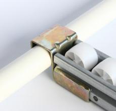 China 2040C Fluent Bar Connector Fixed Lean Pipe Gravity Conveyor Joint Aluminum Alloy Roller Track Joint for sale