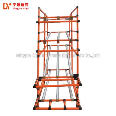 China PE Coated FIFO Storage Shelf Yellow Lean Pipe Heavy Duty Pallet Roller Racking for sale