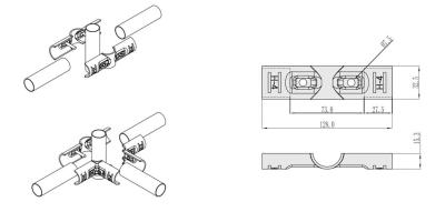 China H-4 Chrome Plating  Lean Pipe Connector / Pipe Joint / Lean Pipe Fittings for sale