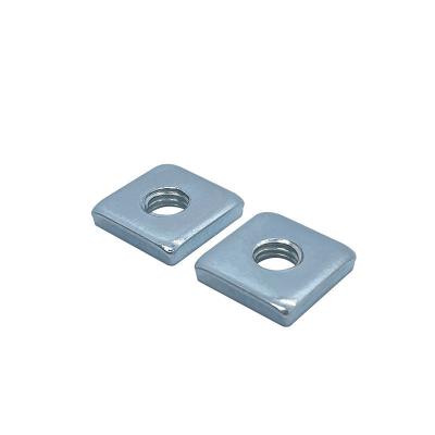 China Customized M4 M5 M6 M8 M10 Carbon Steel Square T Slot Nut for 10mm Slot Aluminum Profile for Various Precision Machinery for sale