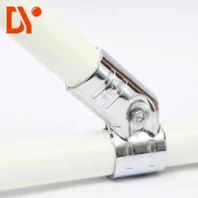 China Factory Direct Sale Hj-9 Chrom Plated Lean Pipe Connector / Lean Tube Joint / Metal Clamp for 28mm Lean Pipe for sale