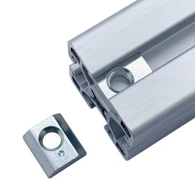 China Factory Price M8 Slide in T Nuts Standard 8mm T-Slot 3030 4040 Series Aluminum Extrusion Profile for sale