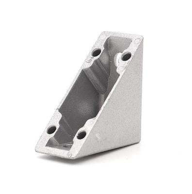 China Wholesale 90 Degree Right Corner Connecting Connector Angle Bracket for 2060 Aluminum Profile for sale