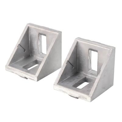 China 3030 Series Slot 6mm Aluminum Profile Connection Accessories Aluminum Alloy Corner Gusset Angle Bracket for sale