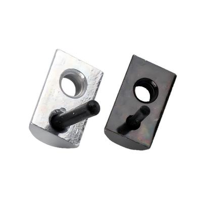 China Custom Carbon Steel Slot 6mm Roll in T-nut with Rubber Flex Handle for Aluminum Profile for sale