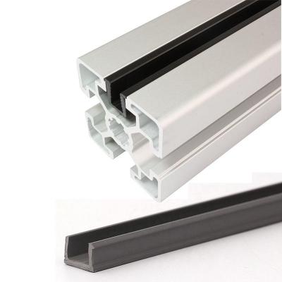 China Heavy Duty Black PP Panel Support Insert for Slot 10mm Aluminum Profile for sale