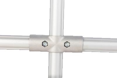 China DYJ28-C04 Aluminium Alloy Lean Pipe Connector Outer Type 180 Degree for sale