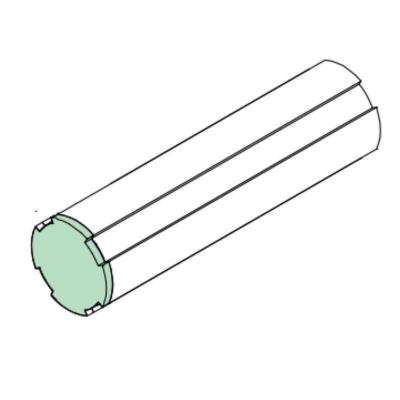 China DYP28-01 Third Generation Lean Tube Accessories Loaded Frame Insert Aluminum Pipe End Cover for sale