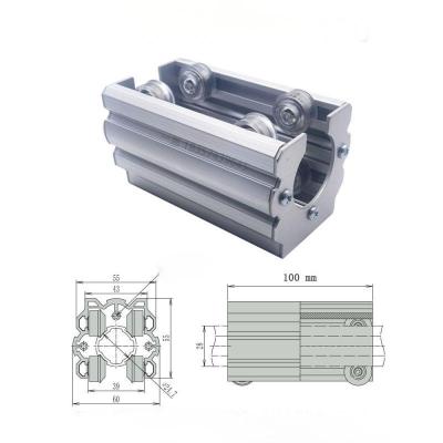 China DYE28-13 28mm Lean Aluminum Pipe Joint Linear Motion Module Linear Guide Linear Rail for sale