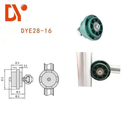 China DYE28-16 Aluminum Tube Convex Guide Wheel for OD 28mm Aluminum Lean Pipe for sale