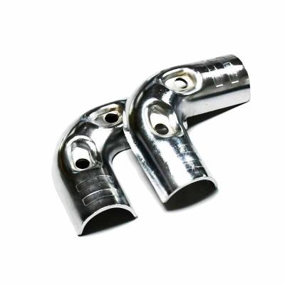 China HJ-15 Chrome Plating Metal Joint Pipe Joints for Lean Pipe Racking System Pipe Connection Fittings for sale