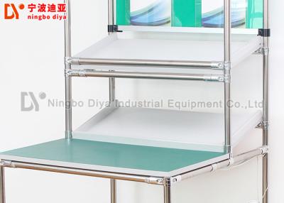 China Industrial Workshop Automated Production Line  Work Table 28mm stainless steel Lean Tube Workbench for factory for sale
